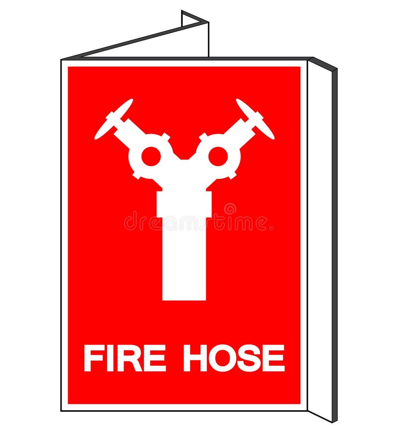 Fire Hose Symbol Sign, Vector Illustration, Isolate on White Background ...