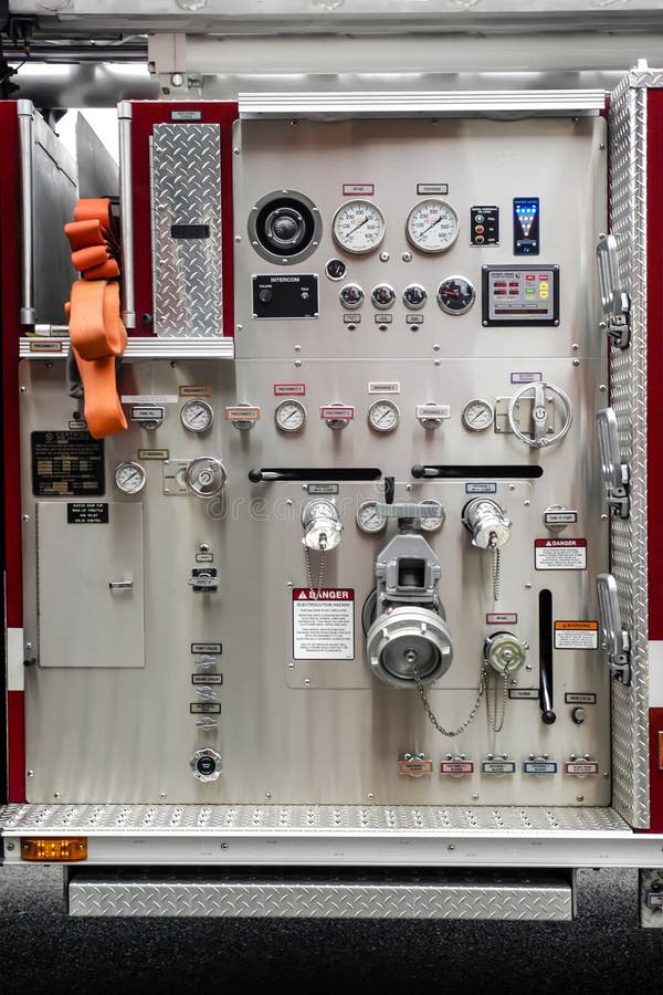 A Fire Engine Water Pumping Control System Editorial Photography ...