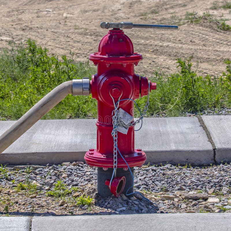Fire Hose Conncted To Hydrant Stock Image - Image of firefighting ...