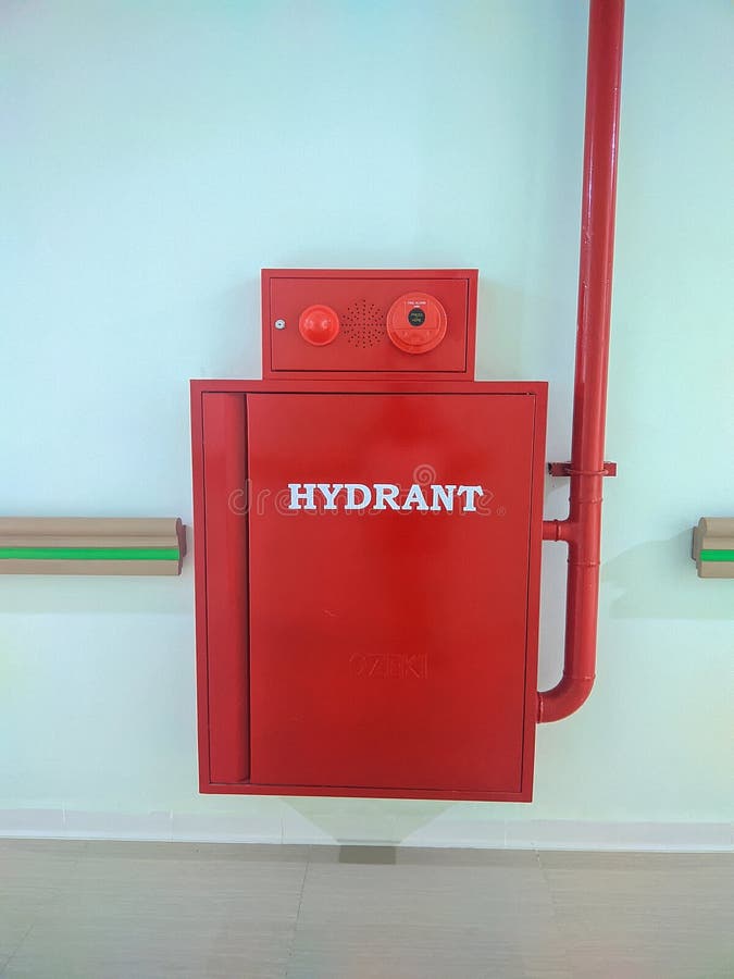 Jember, East Java - April 20, 2023 : Fire Hydrant Box in a Hospital ...