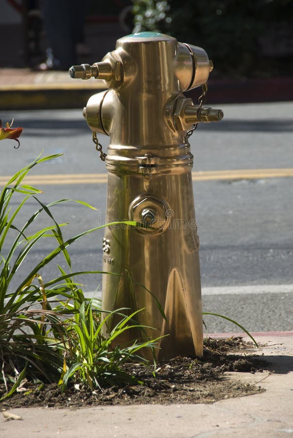Fire hydrant Brass/gold stock image. Image of vintage - 39089521