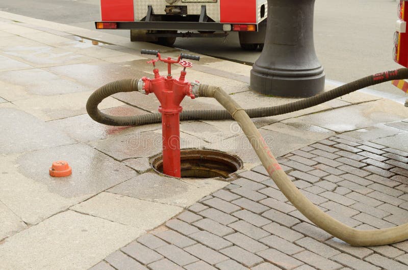 Fire Hydrant - a Device for Sampling Water. Stock Photo - Image of ...