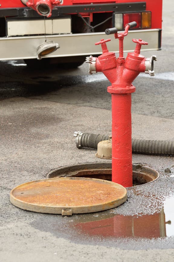 Fire Hydrant - a Device for Sampling Water. Stock Photo - Image of ...