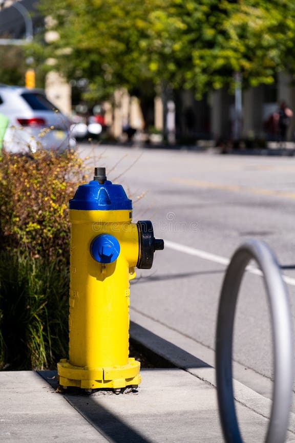 Fire Hydrant stock photo. Image of street, blue, vehicle - 340149790