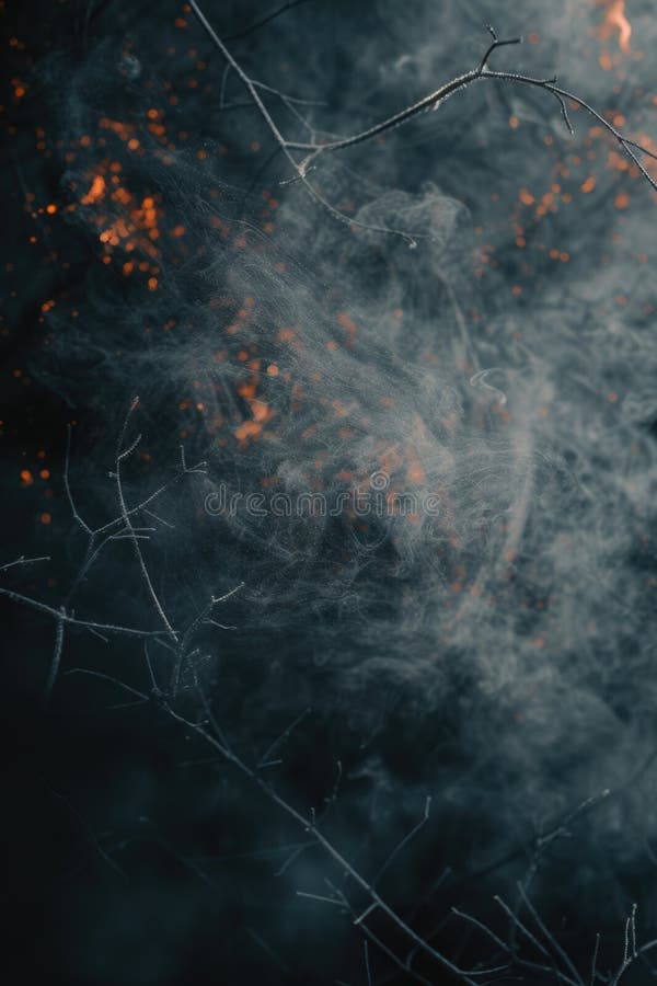 A Fire Hydrant Emitting Smoke. this Image Can Be Used To Depict Danger ...