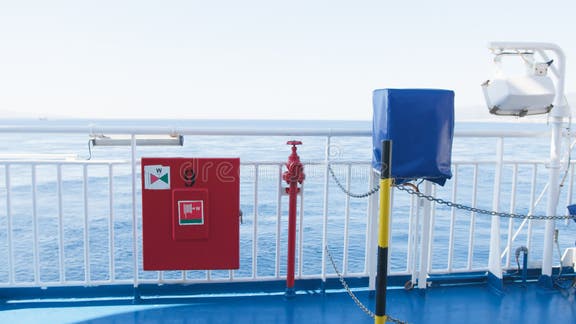 Fire hydrant on ferry ship stock image. Image of transportation - 279662685