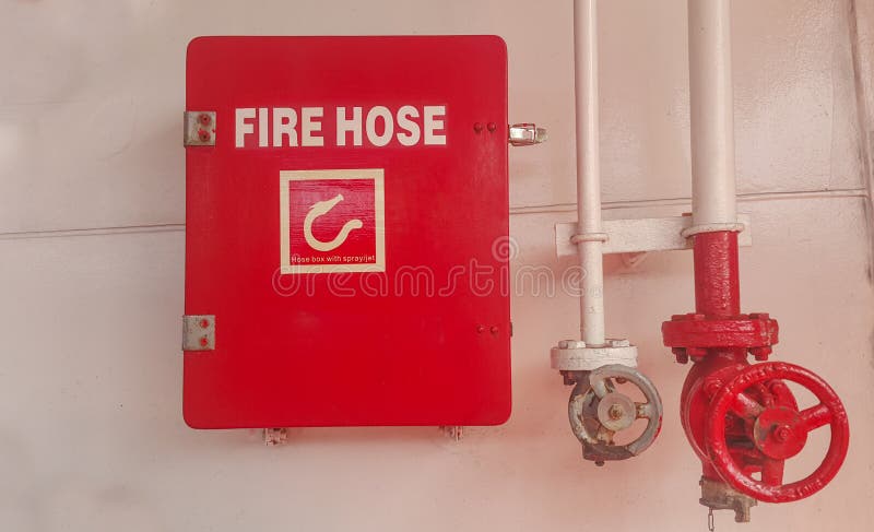 Fire hydrant hose box stock image. Image of safety, fire - 73138813