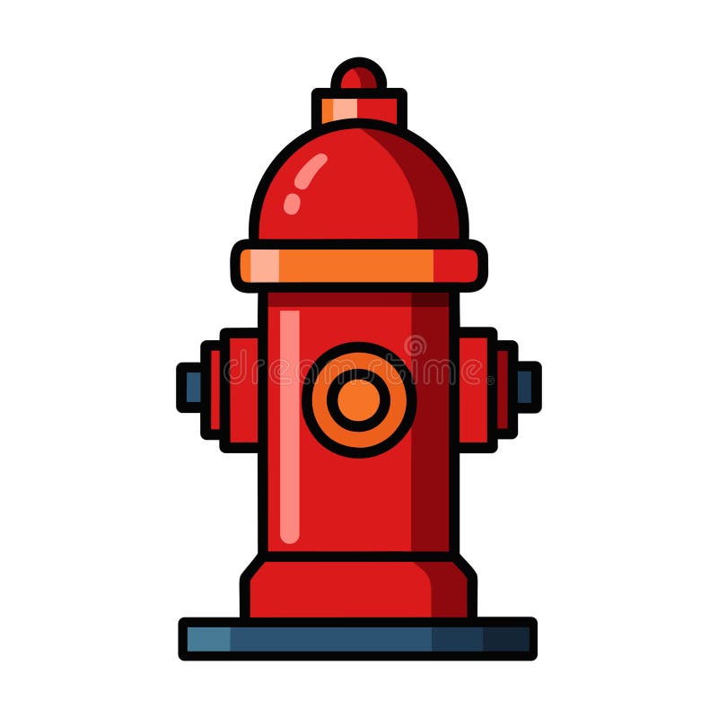 Fire Hydrant Icon. Red Fire Hydrant Icon Isolated on White Background ...
