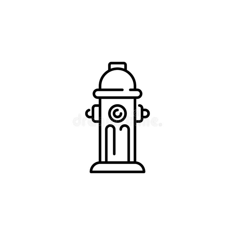 Fire Hydrant Icon stock vector. Illustration of extinguish - 379738781