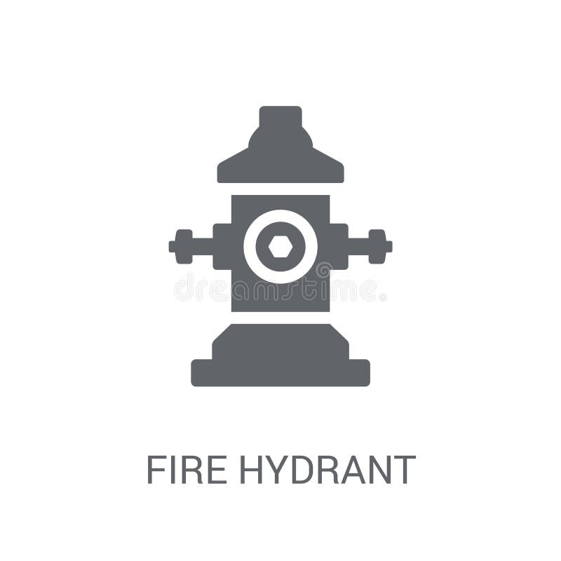 Fire Hydrant Icon. Trendy Fire Hydrant Logo Concept on White Background ...