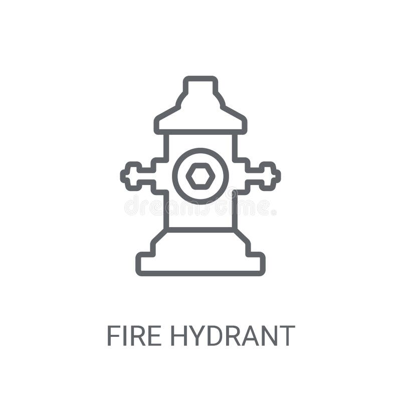 Fire Hydrant Icon. Trendy Fire Hydrant Logo Concept on White Bac Stock ...