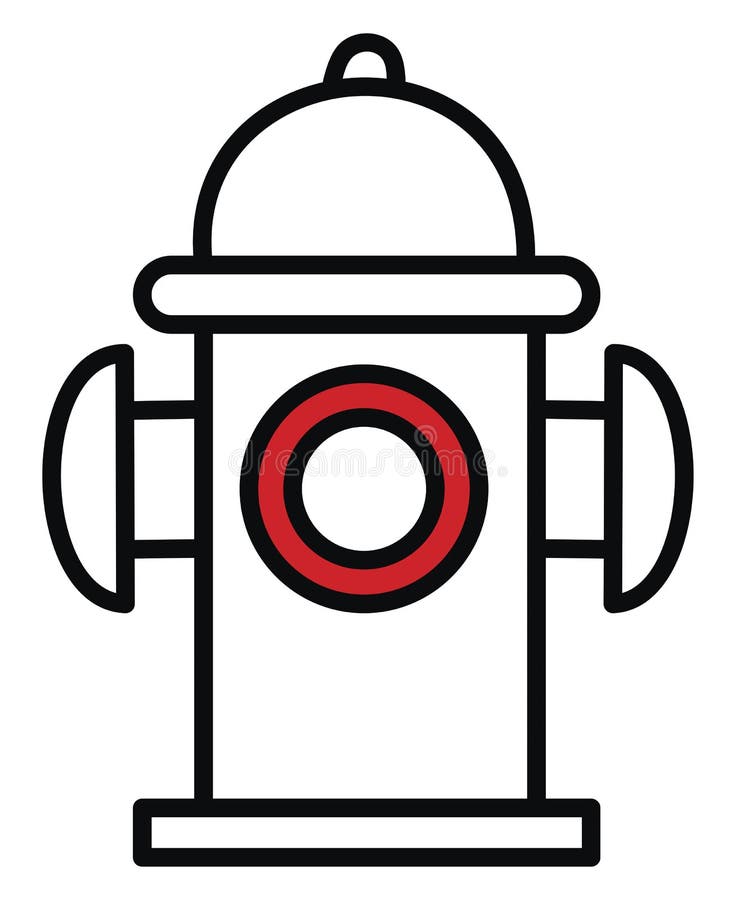Fire hydrant, icon stock vector. Illustration of fireplug - 261370559