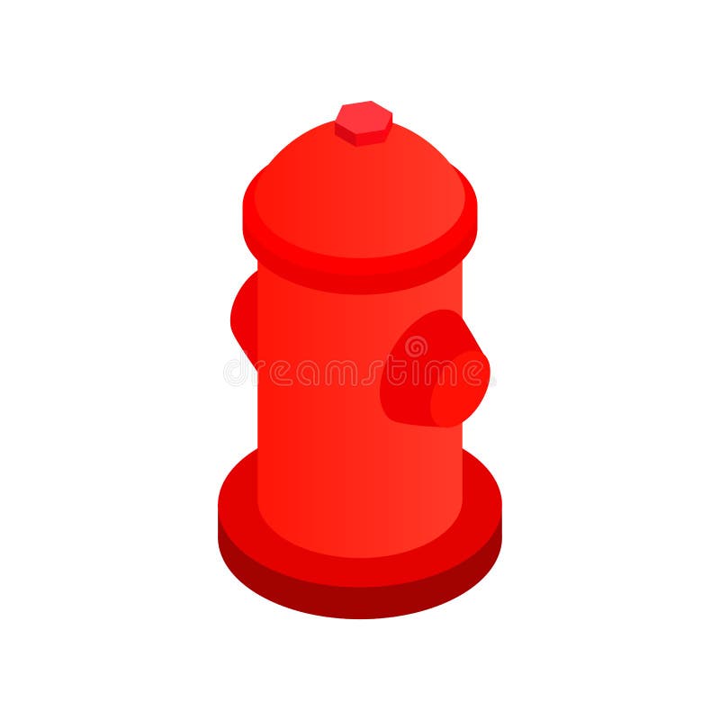 Fire Hydrant Isometric 3d Icon Stock Vector - Illustration of pressure ...
