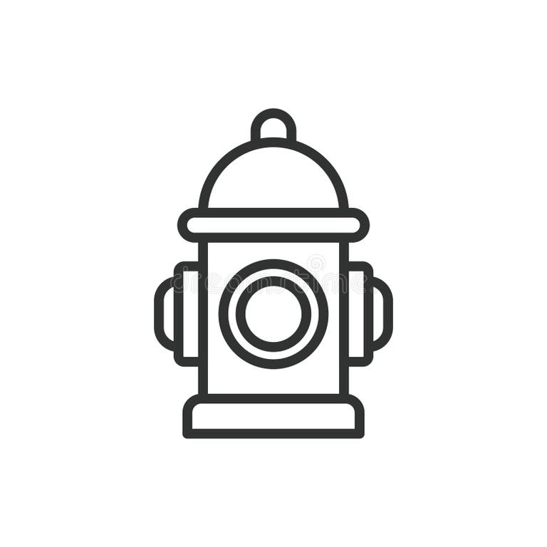 Fire Hydrant, in Line Design. Fire Hydrant, Water Supply, Emergency ...