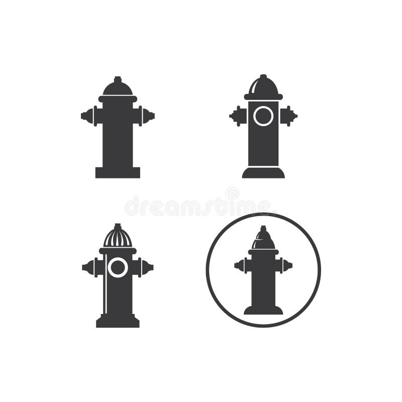 Fire hydrant logo and icon stock vector. Illustration of help - 190759147