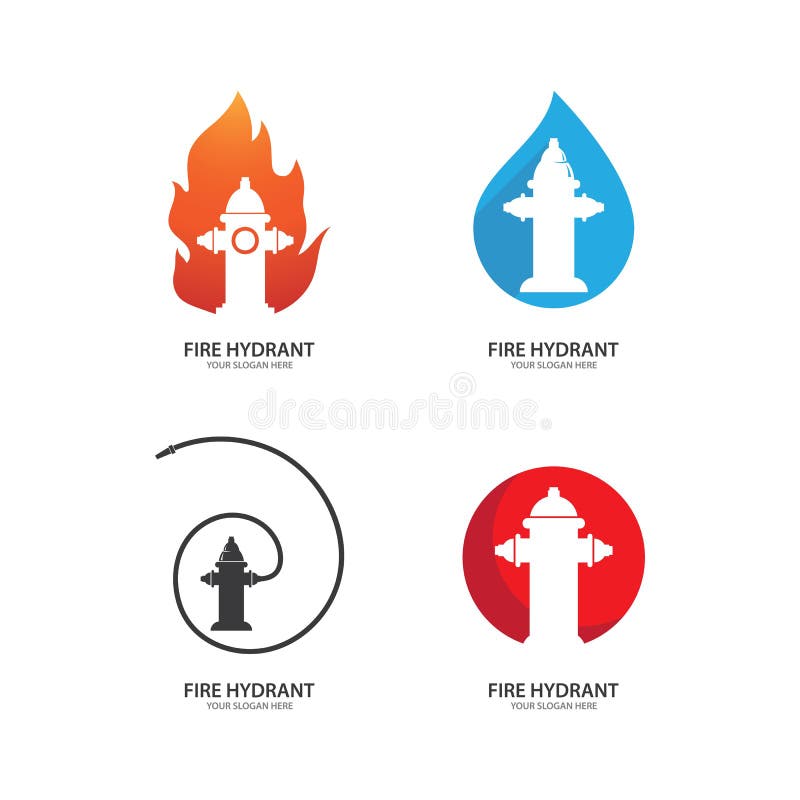 Fire hydrant logo and icon stock vector. Illustration of nozzle - 190759177