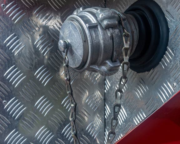 Fire Hydrant on the Machine. Lid on the Hydrant Stock Photo - Image of ...