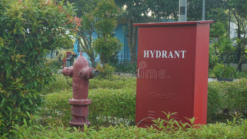 Fire Hydrant in Office Yard Stock Image - Image of corner, plug: 319513317