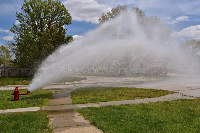 Fire Hydrant Flushing Stock Photos - Free & Royalty-Free Stock Photos ...