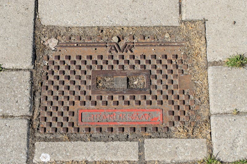 Fire Hydrant Plate at Amsterdam the Netherlands 27-52020 Editorial ...