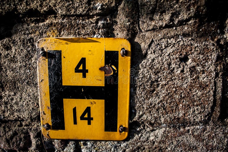 Fire hydrant plate stock image. Image of location, letter - 63533811