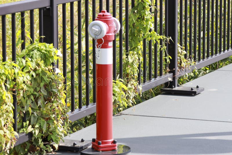 Fire Hydrant at Platform on Railway Station Lansingerland-Zoetermeer ...