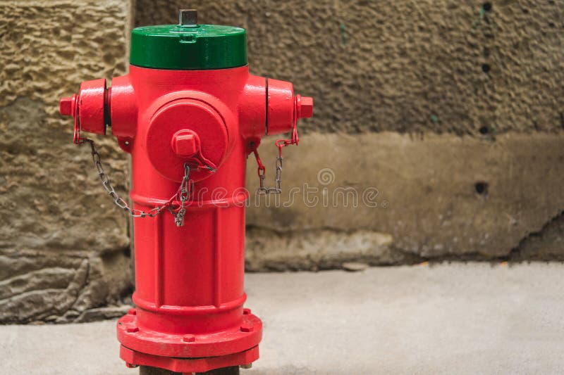 Fire Hydrant. Red Fire Pump Stock Image - Image of outdoor, bright ...