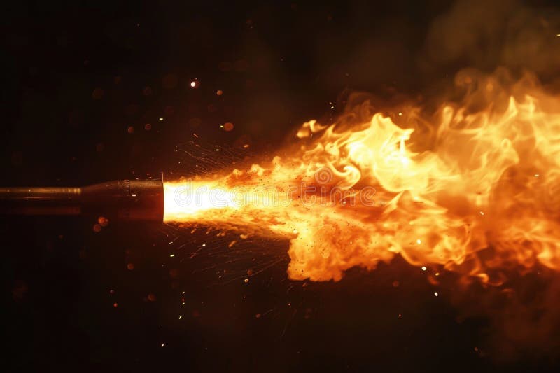 A Fire Hydrant Releasing Flames into the Air. Can Be Used for Fire ...