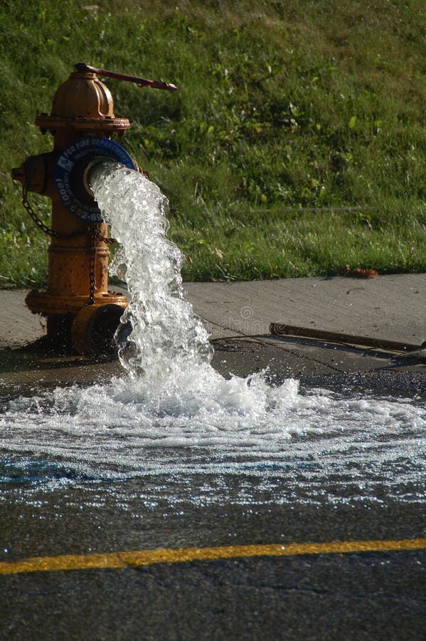 Fire Hydrant stock image. Image of valve, curb, flooding - 56421407