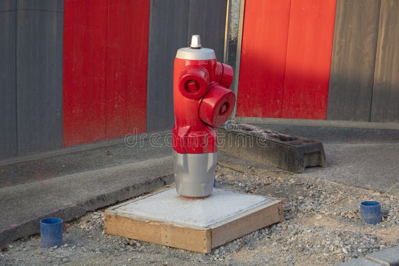 Big Red Road Hydrant and the Refreshing Water that Comes Out Copious ...