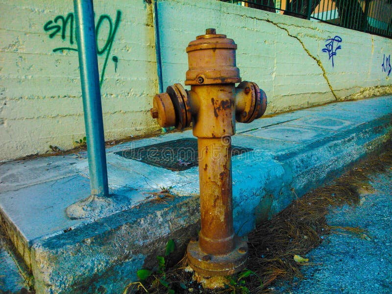 Fire hydrant stock photo. Image of water, street, greece - 46609548
