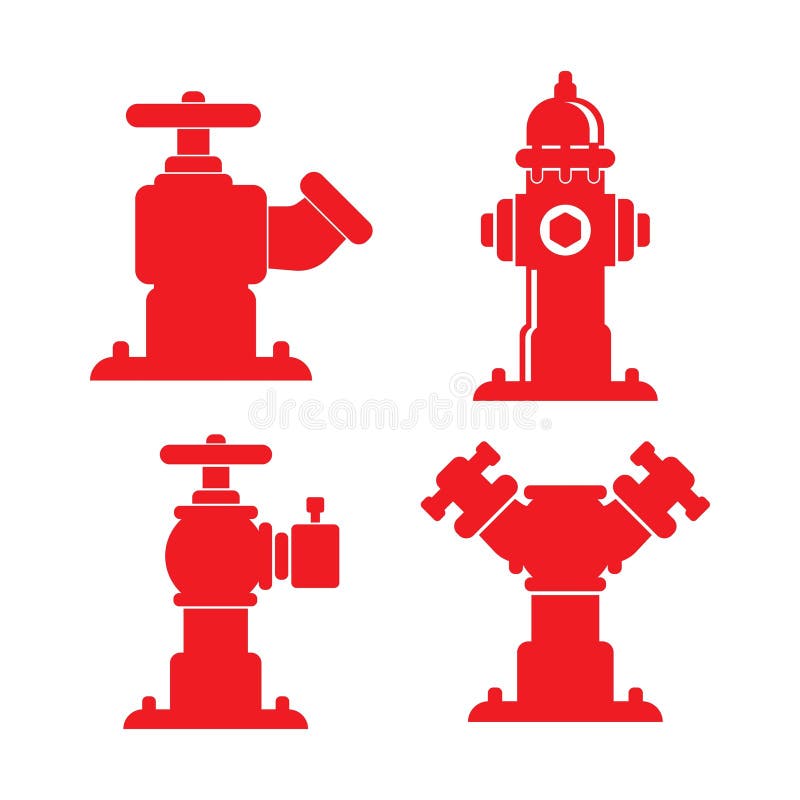 Fire Hydrant Symbol Icon, Logo Vector Illustration Design Template ...