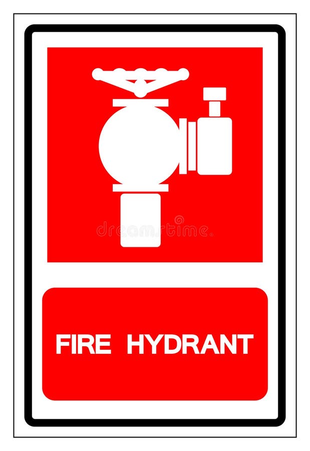 Fire Hydrant Symbol Sign ,Vector Illustration, Isolate on White ...