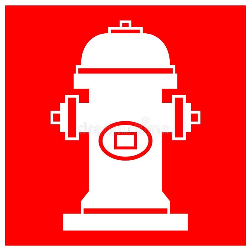 Fire Hydrant Symbol Sign ,Vector Illustration, Isolate on White ...