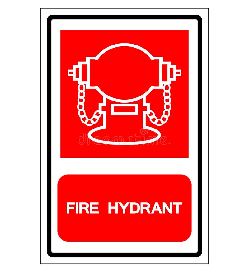 Fire Hydrant Symbol Sign, Vector Illustration, Isolate on White ...