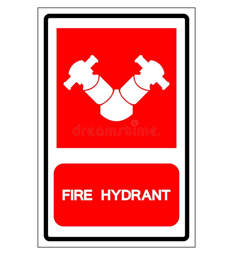 Fire Hydrant Symbol Sign, Vector Illustration, Isolate on White ...