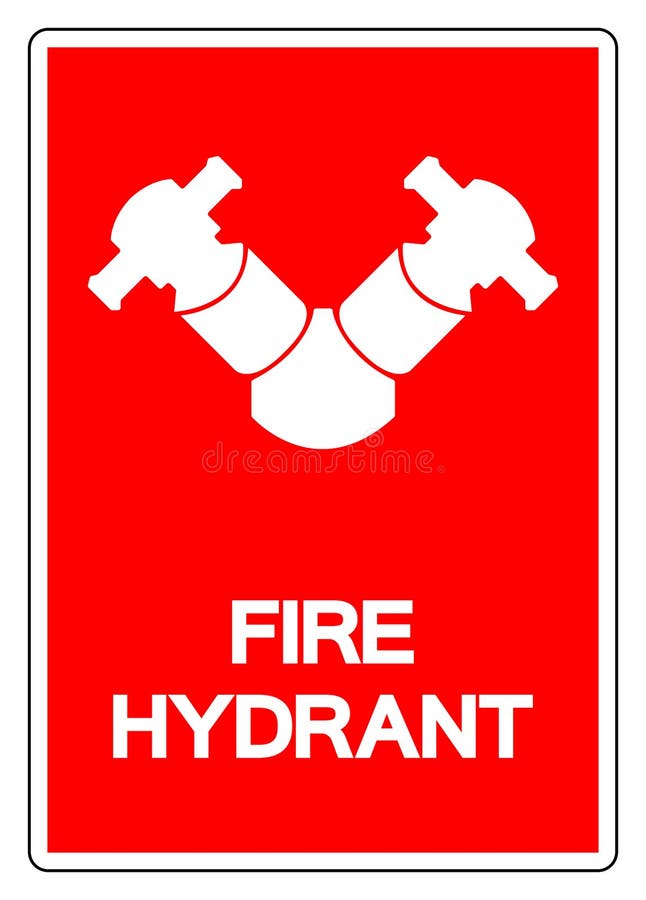 Fire Hydrant Symbol Sign, Vector Illustration, Isolate on White ...