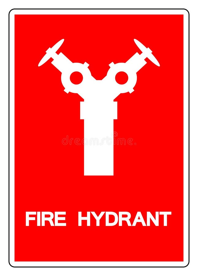 Fire Hydrant Symbol Sign, Vector Illustration, Isolate on White ...