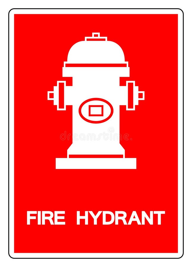 Fire Hydrant Symbol Sign, Vector Illustration, Isolate on White ...