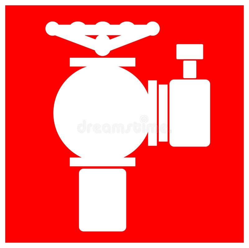 Fire Hydrant Symbol Sign ,Vector Illustration, Isolate on White ...