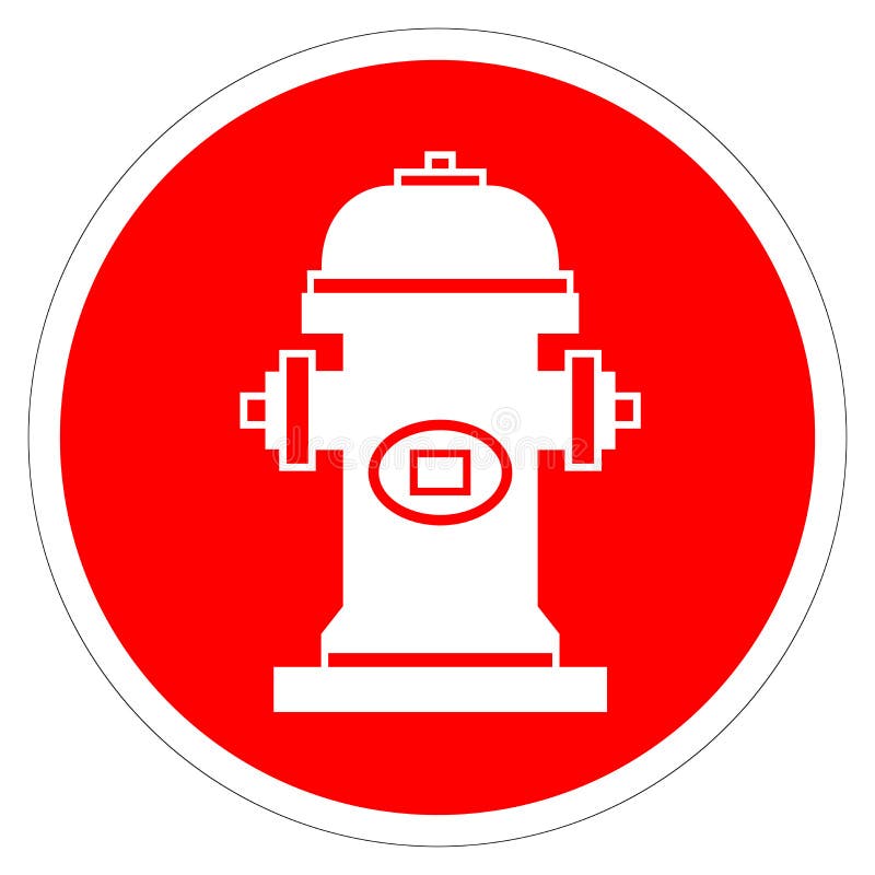 Fire Hydrant Symbol Sign, Vector Illustration, Isolate on White ...