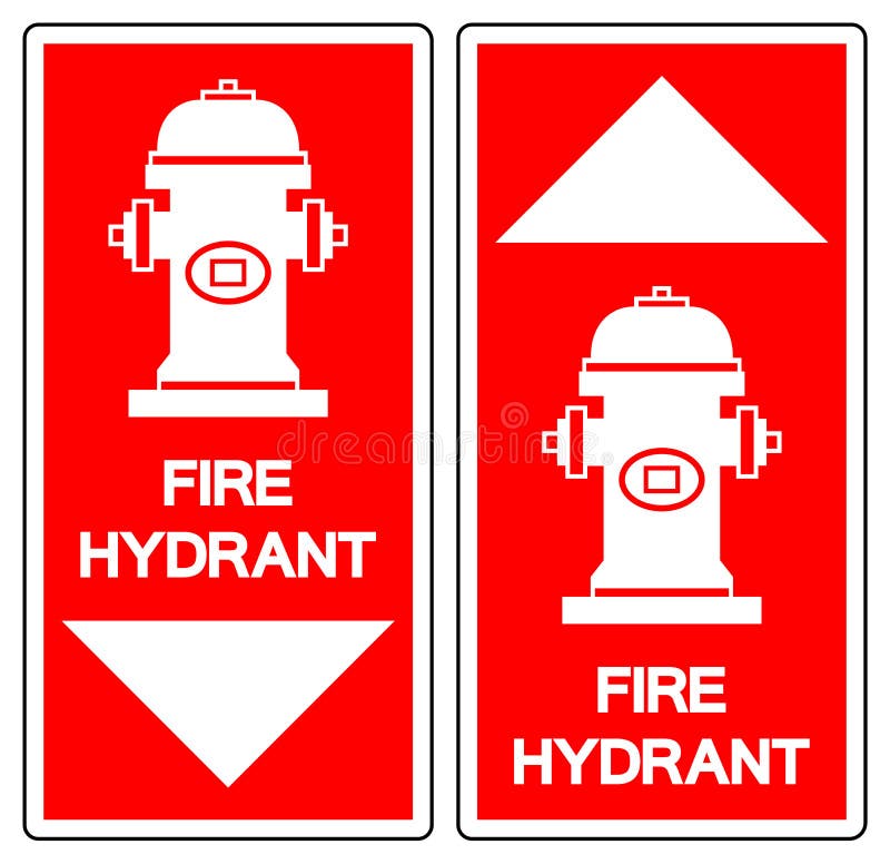 Fire Hydrant Symbol Sign, Vector Illustration, Isolate on White ...