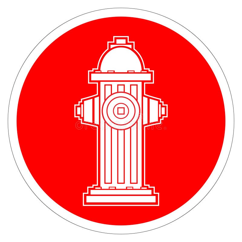 Fire Hydrant Symbol Sign, Vector Illustration, Isolate on White ...