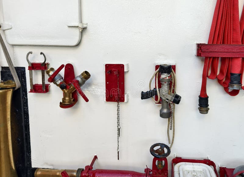 A Fire Hydrant with Two Separate Valves on an Vessel Stock Image ...