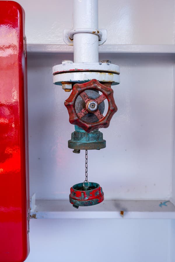 Fire Hydrant Valve on a Ship.. Stock Photo - Image of steel, fuel ...