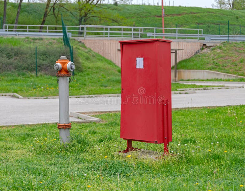 Fire Hydrant Pipe Box stock photo. Image of exterior - 348429918