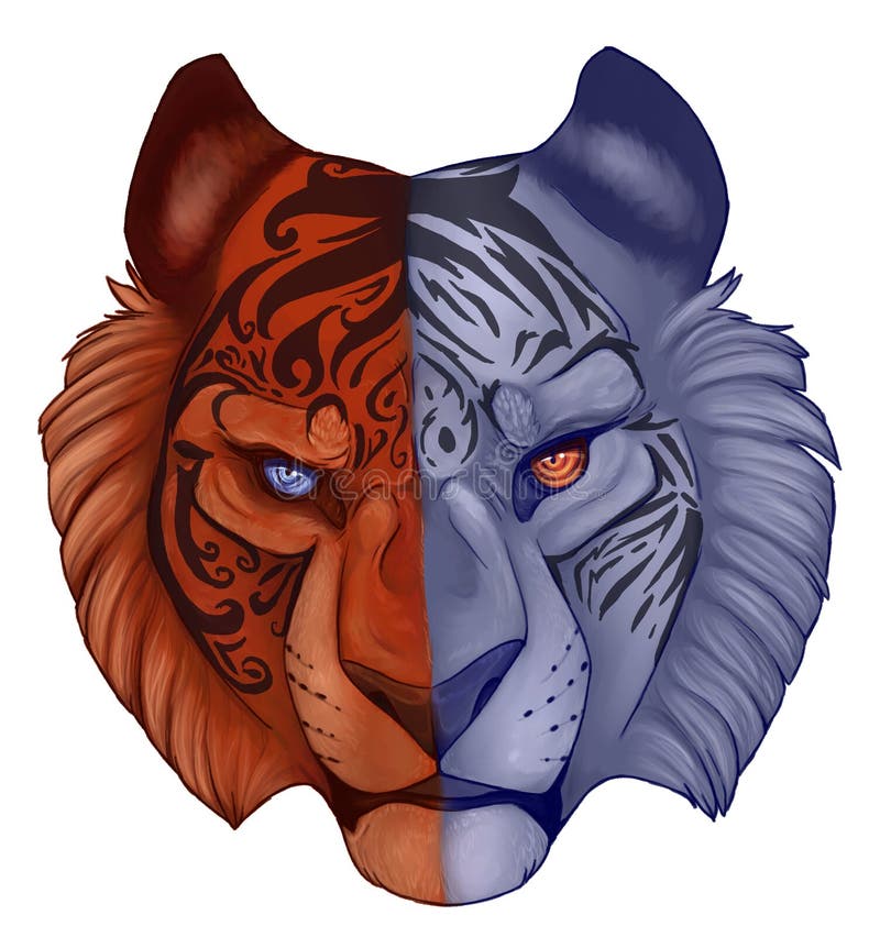 Fire And Ice Tiger Free Photos Tiger Painting In Water With Red And