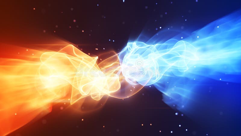 Fire and Ice Abstract Background Stock Illustration - Illustration of ...