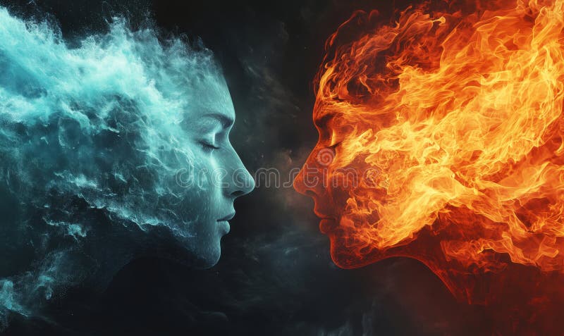 Fire and Ice: Duality of Elements Represented by Fiery and Icy Female ...