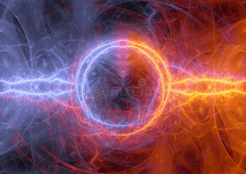Fire and ice elements, stock illustration. Illustration of dazzle ...